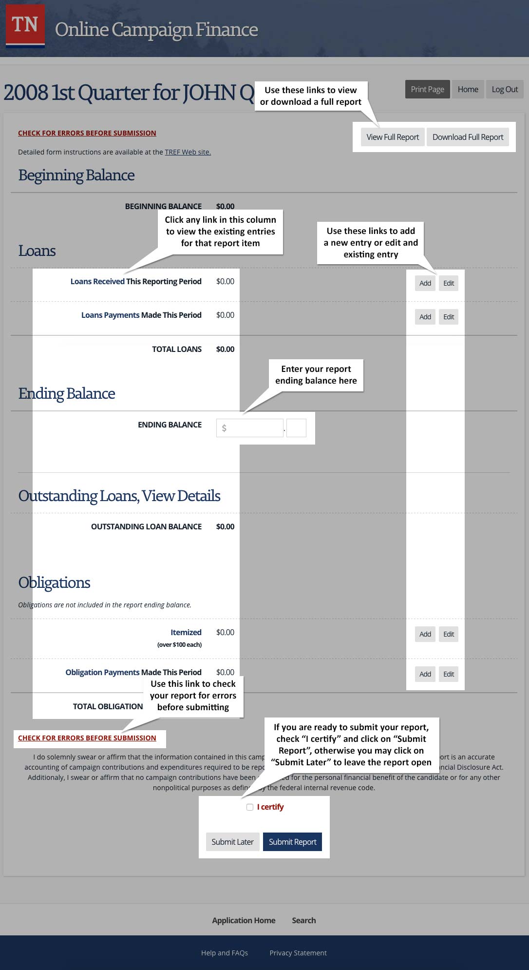 Online Campaign Finance